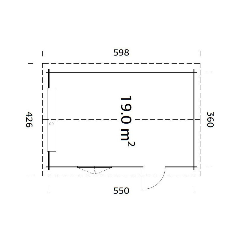 Garaje Roger 19,0 m² · Garaje Madera · Tienda Modulexter