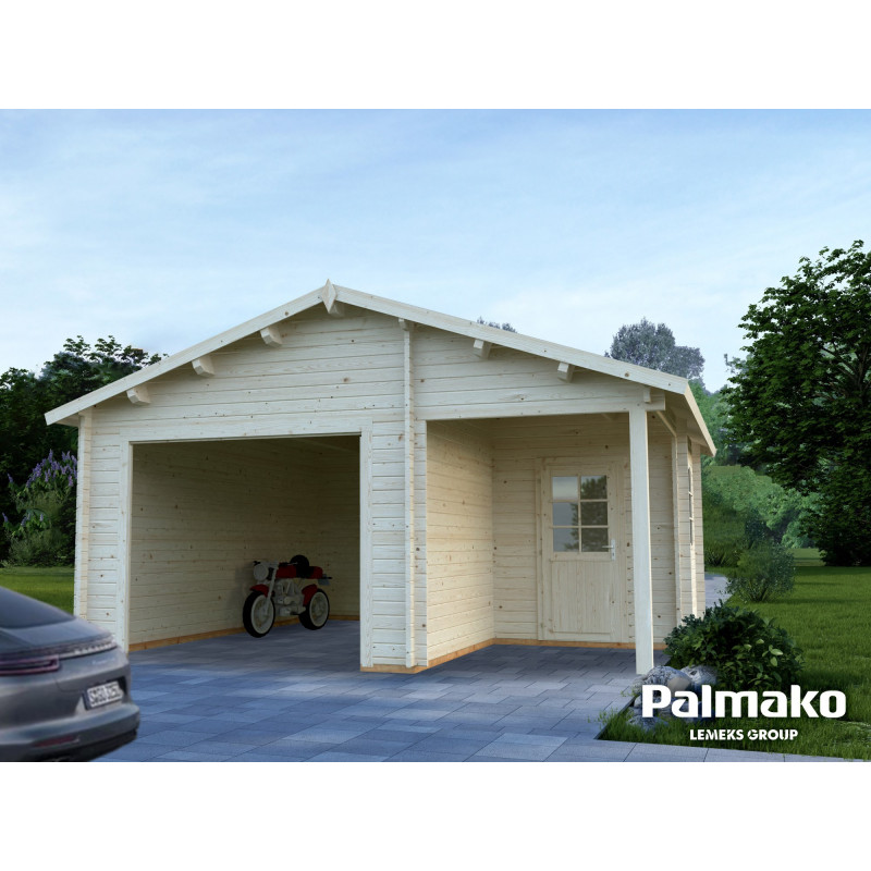 Garaje Roger 21,9+5,2 m² · Garaje Madera · Tienda Modulexter