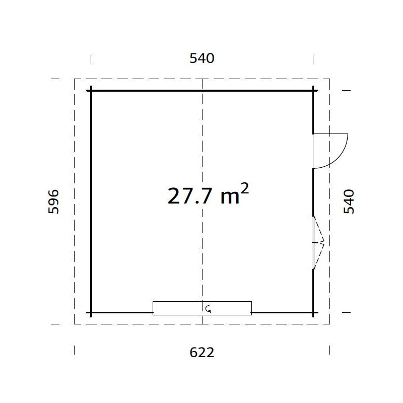 Garaje Roger 27,7 m² · Garaje Madera · Tienda Modulexter