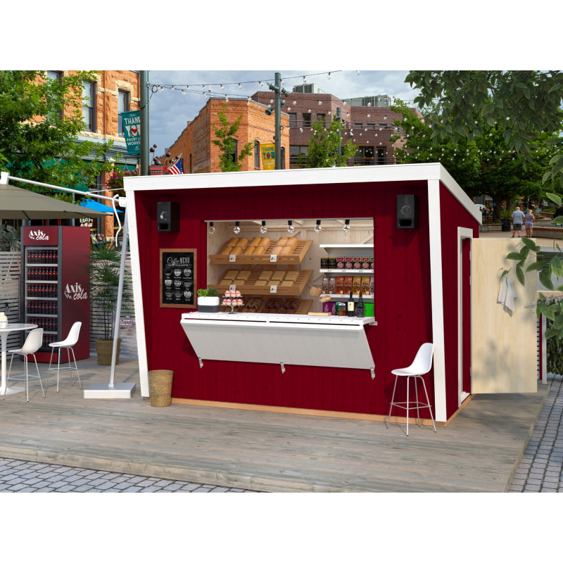Quiosco Kira 7,7 m² · Quiosco Madera · Tienda Modulexter