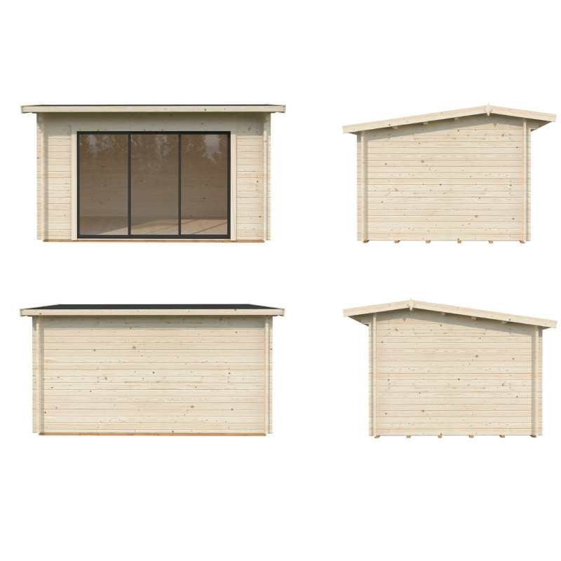 Cabaña Inés 11,1 m² Slide Plus · Casetas Jardín · Tienda Modulexter